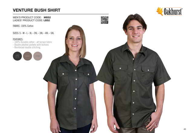 Proactive Clothing - Venture Bush Shirt